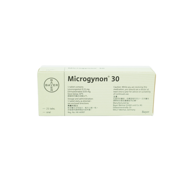 Bayer Microgynon 30口服避孕丸21粒